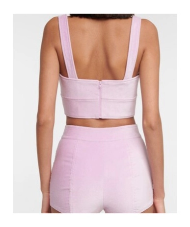 Alex Perry Cole Corduroy Bustier Top