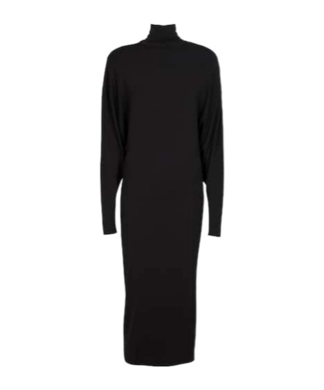 Alexandre Vauthier Turtleneck Stretch-jersey Midi Dress - Black