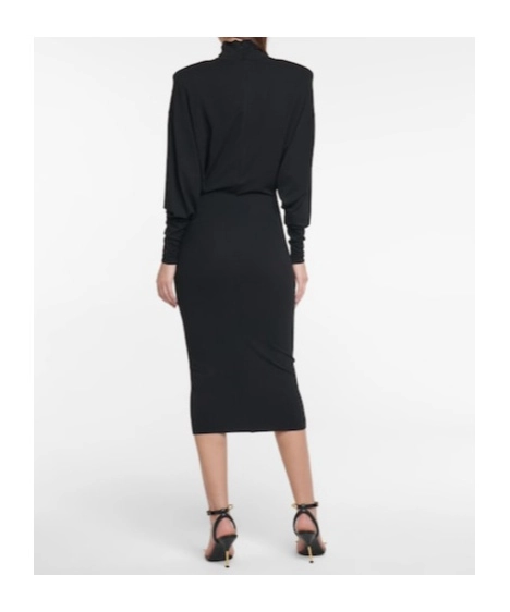 Alexandre Vauthier Stretch-jersey Turtleneck Midi Dress