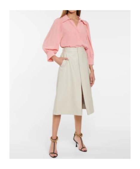 Stella McCartney Faux Leather Midi Skirt