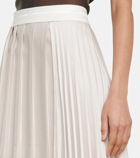 PETER DO Pleated Asymmetric Midi Skirt
