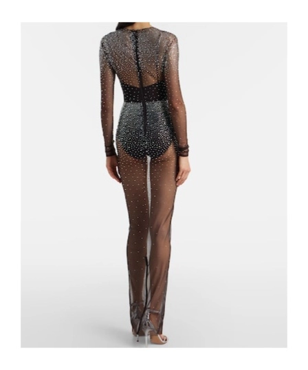 Alex Perry Embellished Mesh Maxi Dress