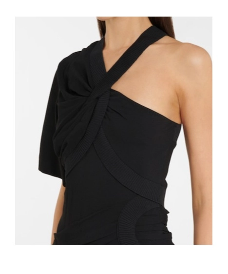 Stella McCartney Emmeline One-shoulder Midi Dress