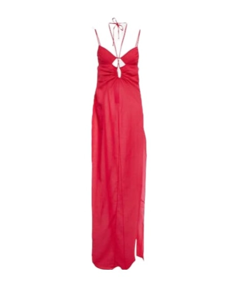NENSI DOJAKA Cutout Halterneck Maxi Dress