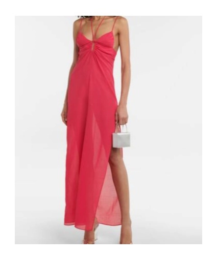 NENSI DOJAKA Cutout Halterneck Maxi Dress