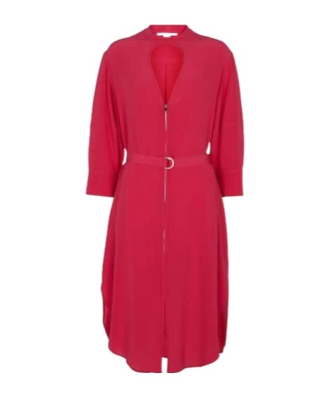 Stella McCartney Silk Midi Dress - Red