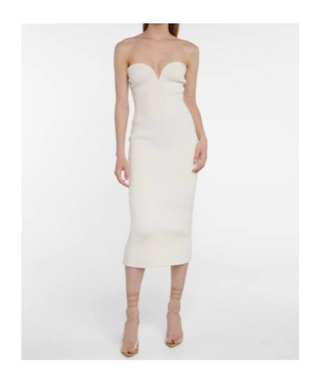 Galvan Thalia Strapless Midi Dress