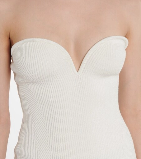 Galvan Thalia Strapless Midi Dress