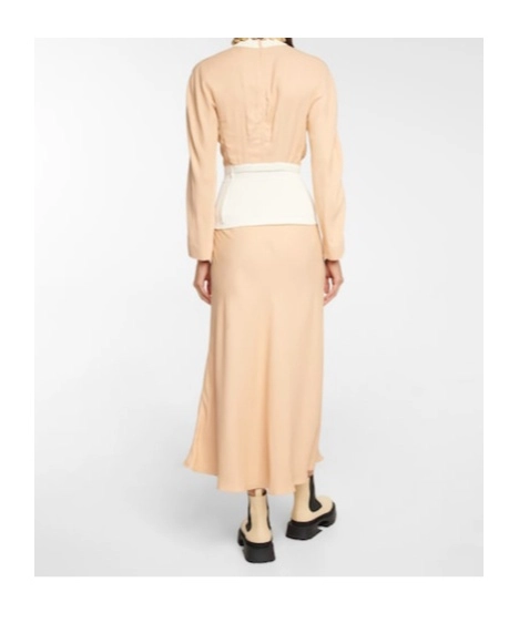 JIL SANDER High-neck Knit Midi Dress