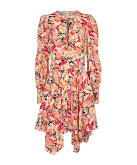 Stella McCartney Felicity Floral Silk Minidress