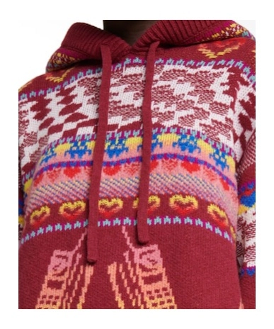 Stella McCartney Intarsia Wool-blend Hoodie Dress