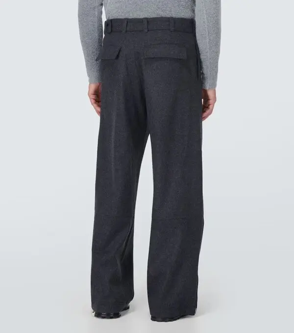 JIL SANDER Virgin Wool Wide-leg Pants