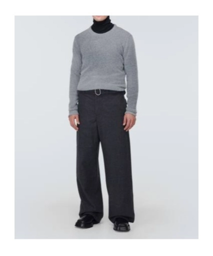 JIL SANDER Virgin Wool Wide-leg Pants