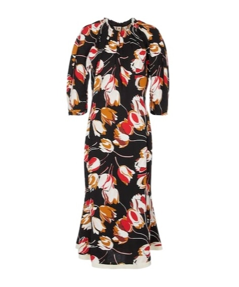 Marni Floral-printed Dress - Black
