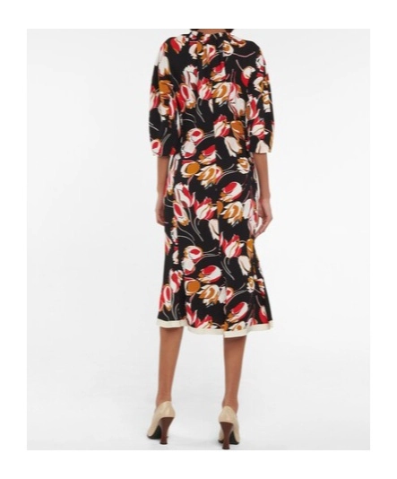 Marni Floral Printed Midi Dress
