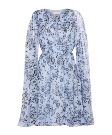 Erdem Austin Printed Silk Voile Minidress