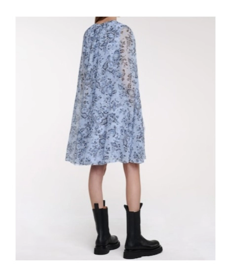 Erdem Austin Printed Silk Voile Minidress
