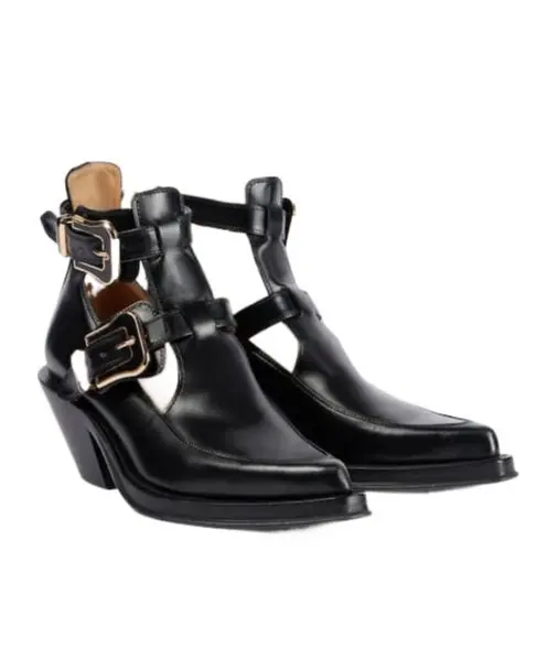 Gabriela Hearst Castro Leather Ankle Boots