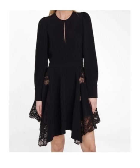 Stella McCartney Celeste Lace-trimmed Cady Mini Dress