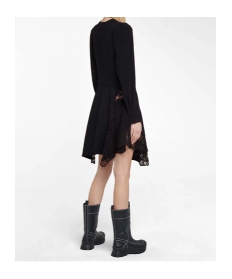 Stella McCartney Celeste Lace-trimmed Cady Mini Dress