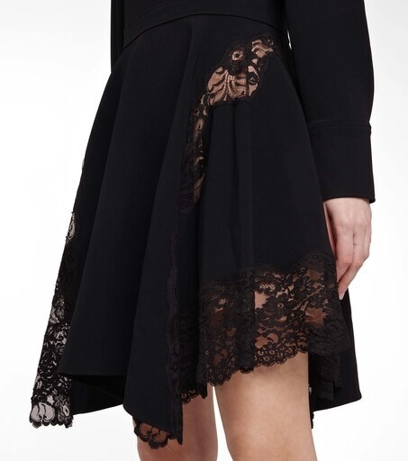Stella McCartney Celeste Lace-trimmed Cady Mini Dress