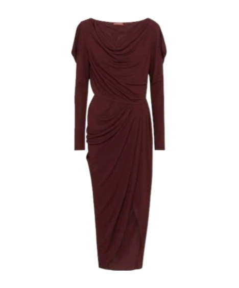 Altuzarra Shoshana Cowl-neck Midi Dress - Brown