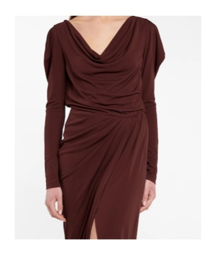 Altuzarra Shoshana Cowl Neck Midi Dress
