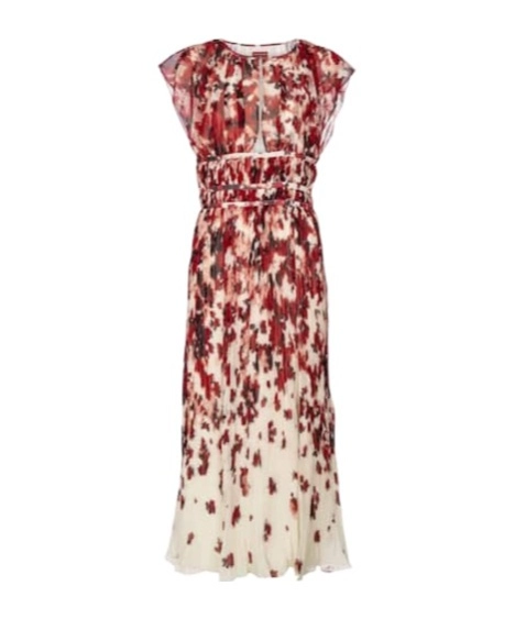 Altuzarra Angi Printed Midi Dress - Nude