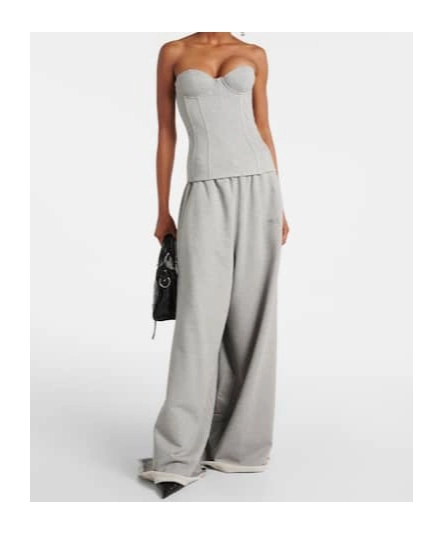 Vetements Oversized Cotton-blend Jersey Wide Leg Sweatpants