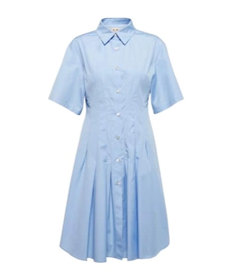 Marni Poplin Shirt Dress - Blue