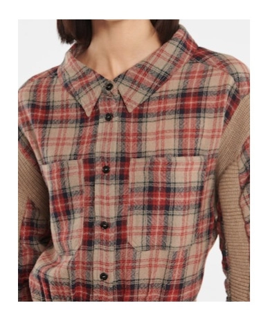 Stella McCartney Checked Wool Shirt Minidress
