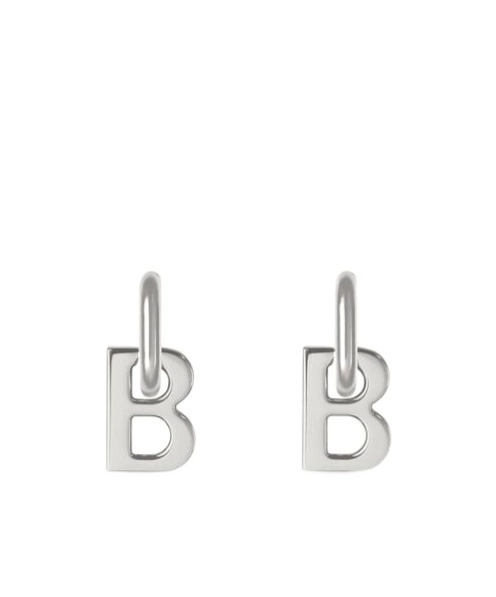 Balenciaga B Chain Xs Earrings - Silver