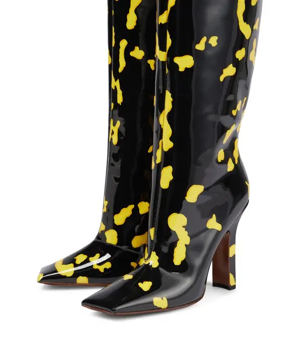 Vetements Printed Over-the-knee Boots
