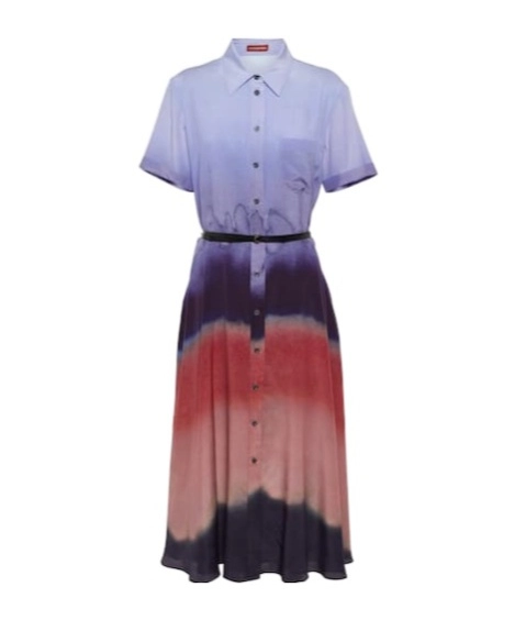 Altuzarra Kiera Printed Silk Shirt Dress - Multicolor