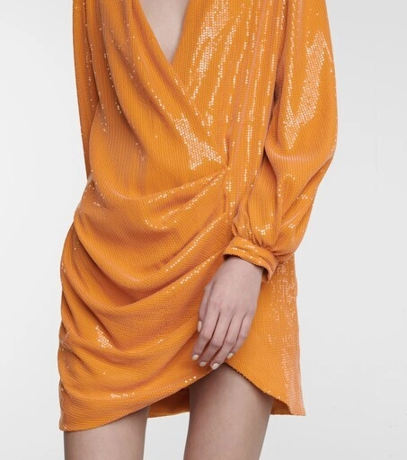 Halpern Sequined Minidress
