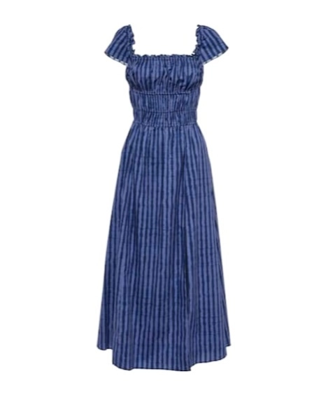 Altuzarra Ruched Cotton-blend Midi Dress
