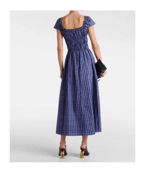Altuzarra Ruched Cotton-blend Midi Dress