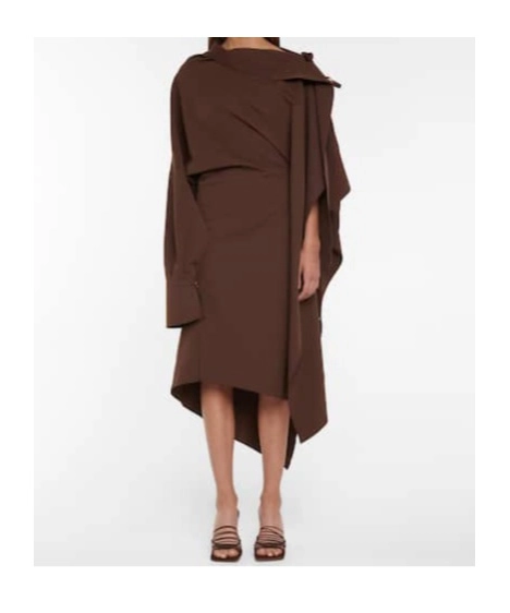 PETAR PETROV Aaber Asymmetric Midi Dress