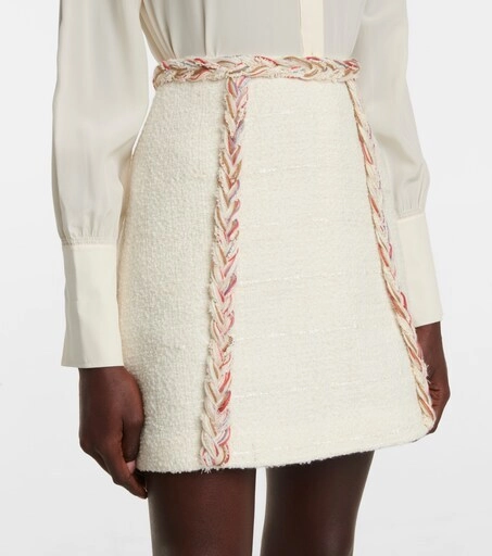 Giambattista Valli Tweed Wool-blend Miniskirt