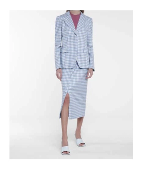 Altuzarra Logo Plaid Blazer