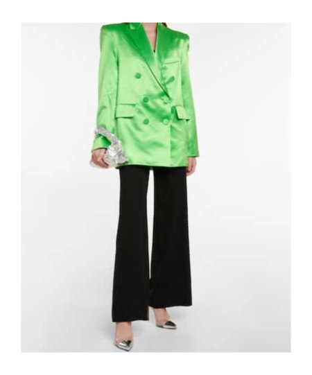 Alex Perry Carlton Cotton And Silk Satin Blazer
