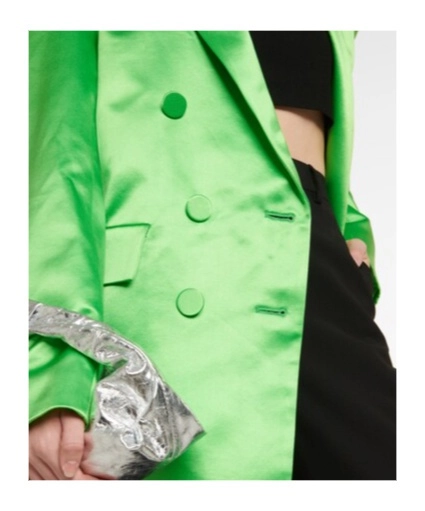 Alex Perry Carlton Cotton And Silk Satin Blazer