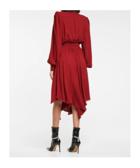 Alexandre Vauthier Checked Wrap Dress