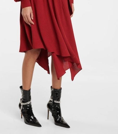 Alexandre Vauthier Checked Wrap Dress