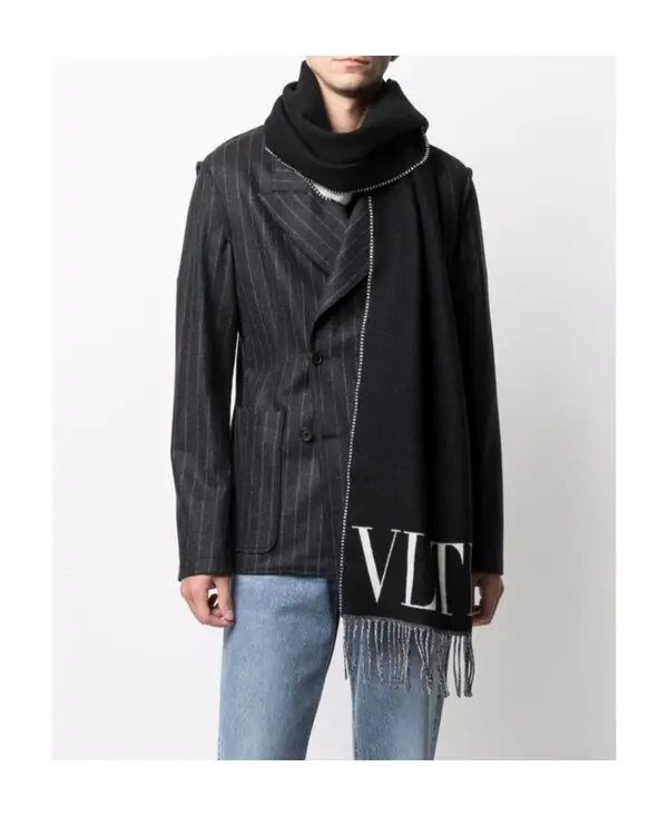 Valentino Garavani Vltn Fringed Scarf