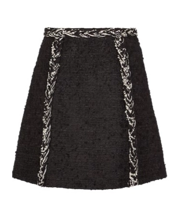 Giambattista Valli Tweed Miniskirt - Black