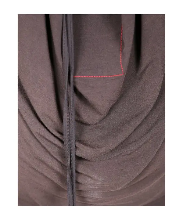 UMA WANG Long Sleeve T-shirt With Back Tie And Drape