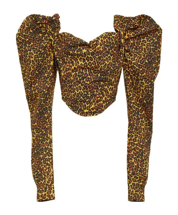 VIVIENNE WESTWOOD Sunday Leopard-print Corset Top