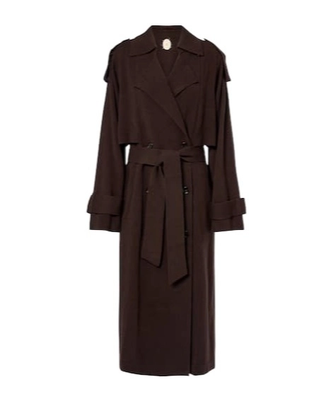 Jardin Des Orangers Wool And Cashmere Trench Coat - Black