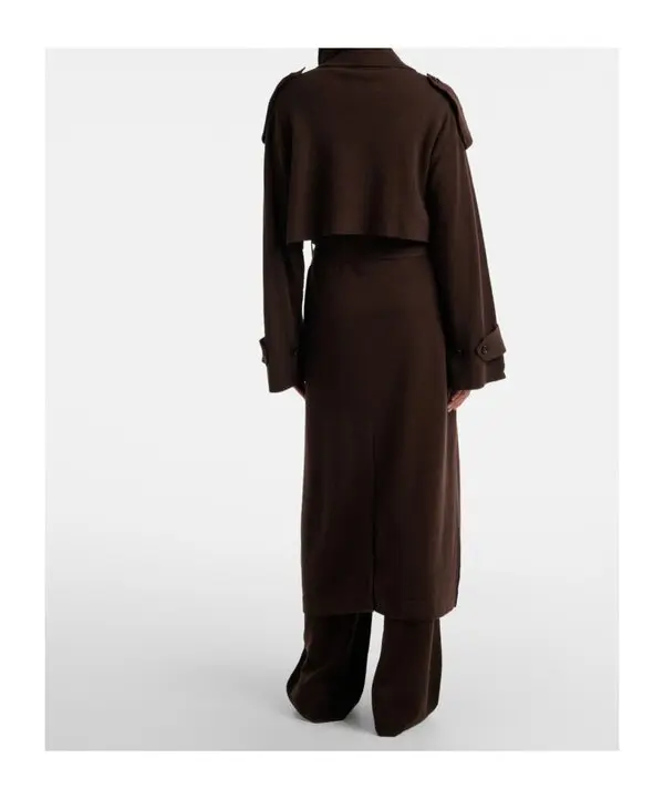 Jardin Des Orangers Wool And Cashmere Trench Coat - Black